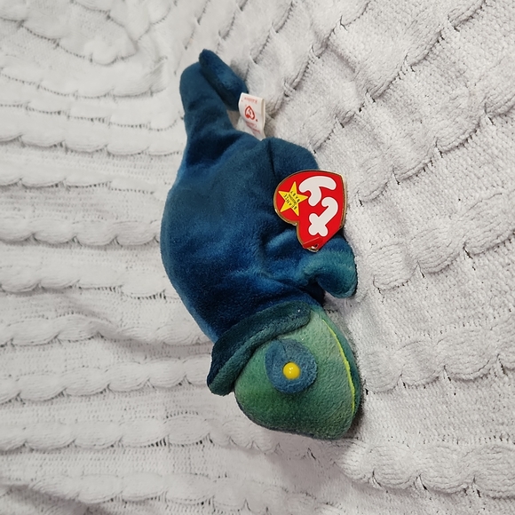 Ty | Toys | Vintage Ty Beanie Baby Original Rainbows The Chameleon 997 ...